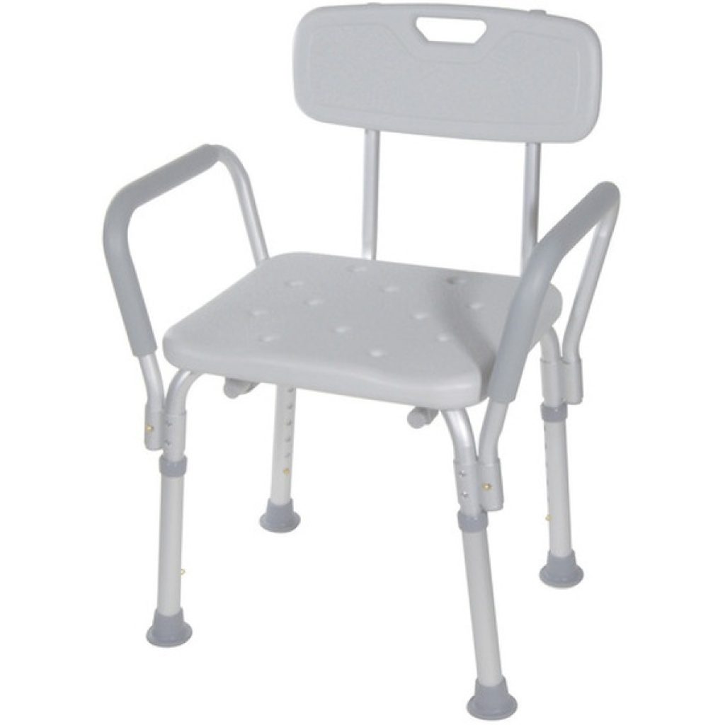 Shower Chair with Back and Removable Padded Arms | Homepro